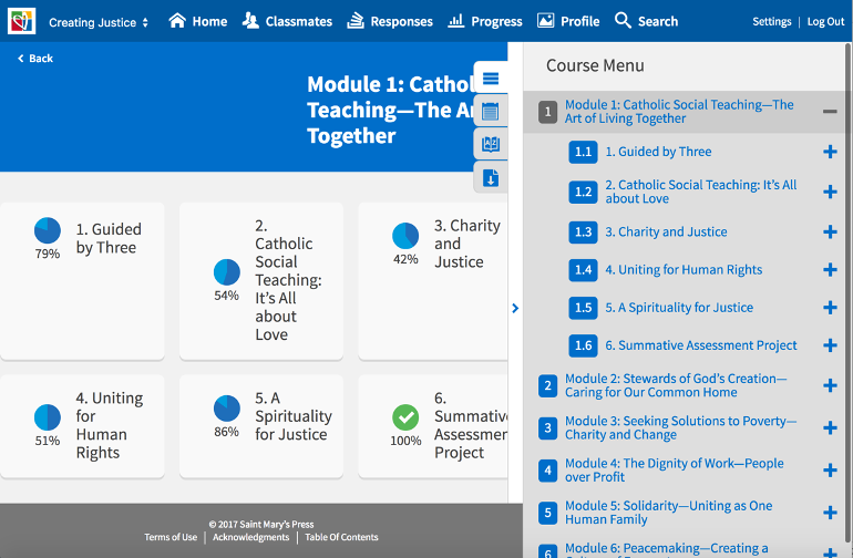 Course Menu - mLearn FAQs